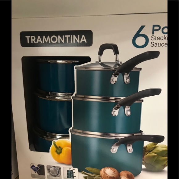 Tramontina | Kitchen | Tramontina 6piece Stackable Cookware Set | Poshmark